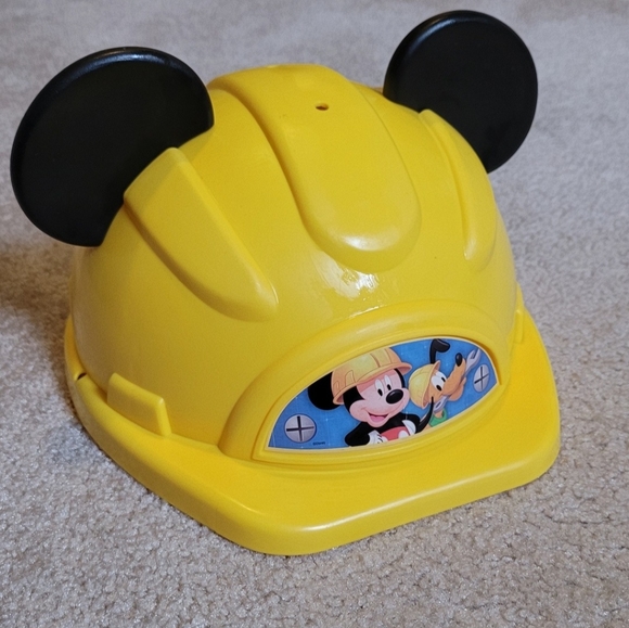 Disney | Toys | Disney Mickey Mouse Ears Yellow Construction Hard Hat ...